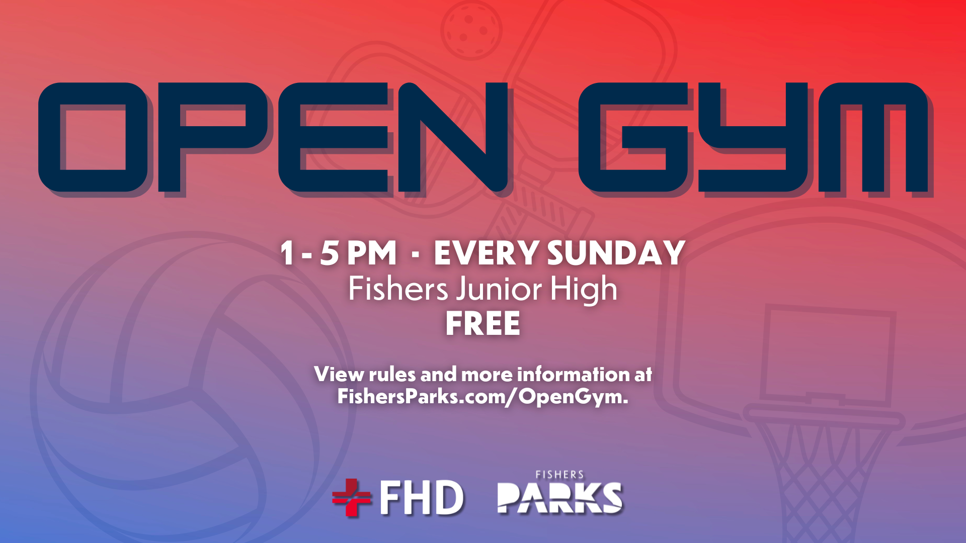 Open Gym at Fishers Junior High - Fishers Parks Department